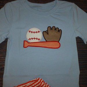 Matching Sets | Boutique Baseball Short Sleeve Shorts Outfit Set | Poshmark